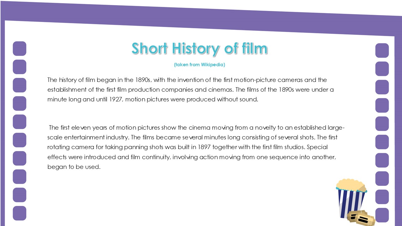 Short History of film | Charlie Awards